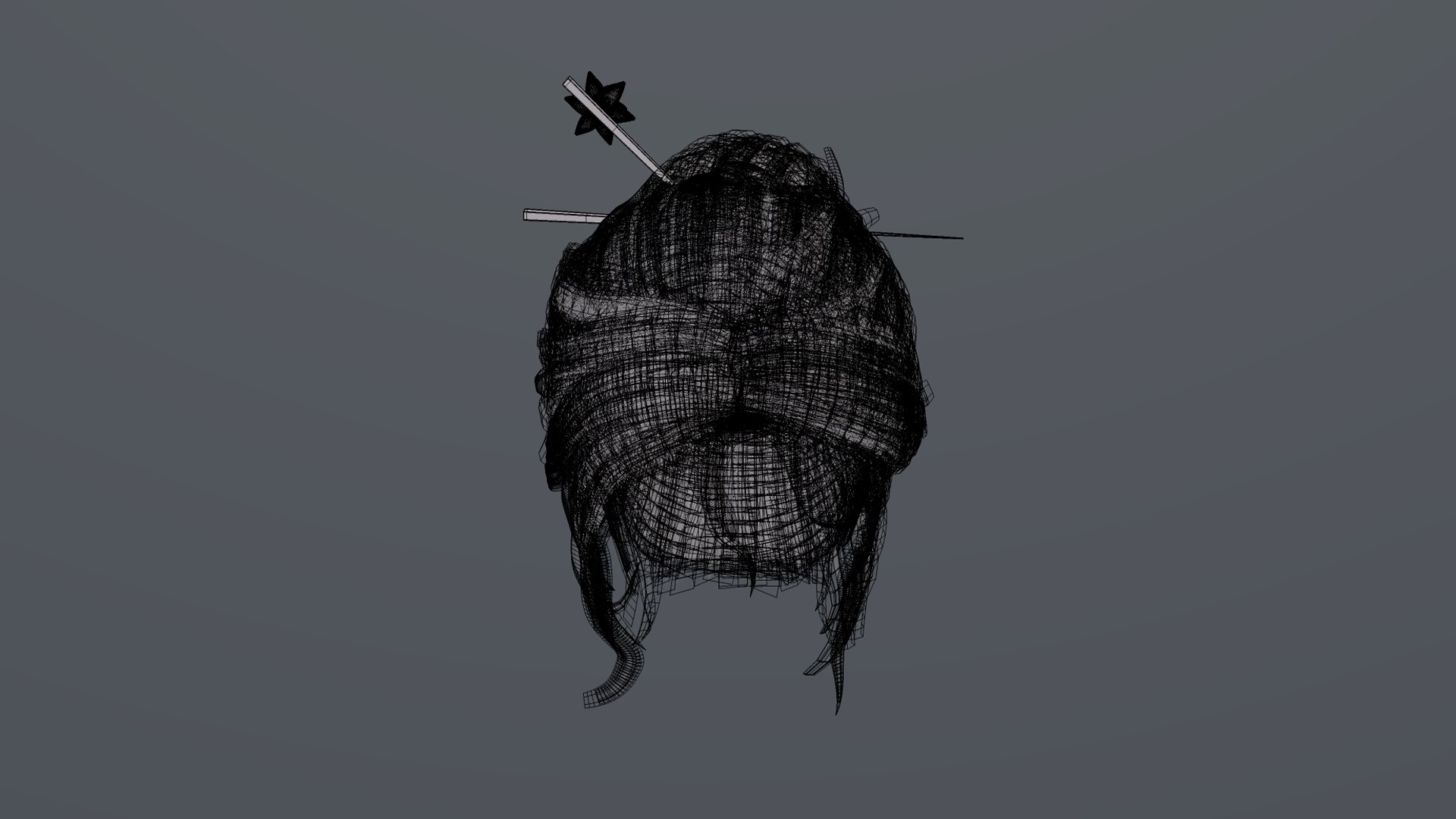 3D Game Bun Hairstyle Real-Time EU4 - TurboSquid 2239175