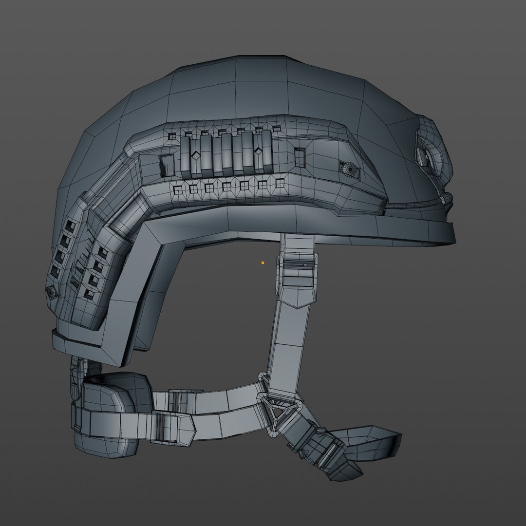 Tactical Helmet 3d C4d