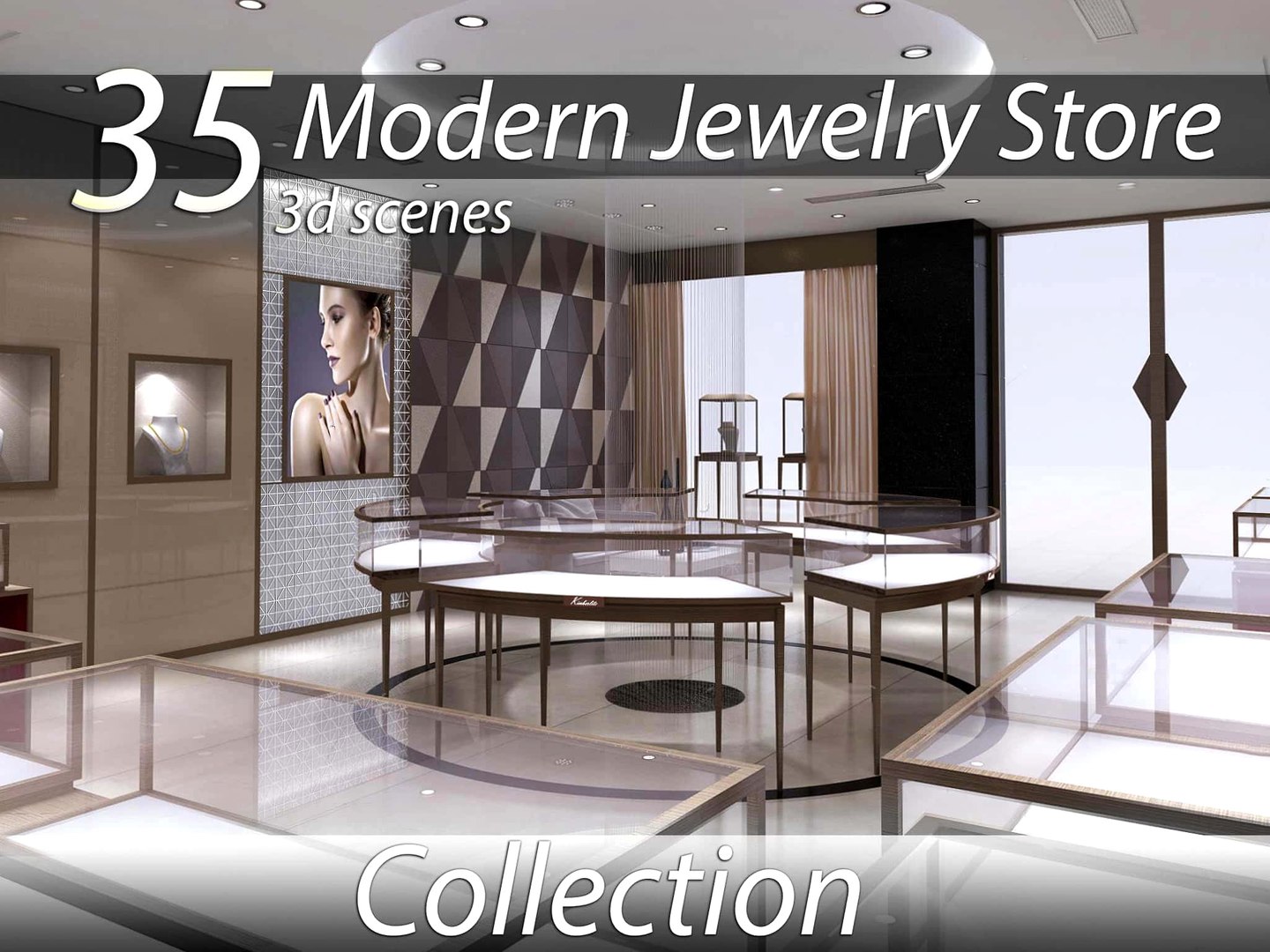 3D Ultimate 3D Jewelry Shop Collection - Jewelry Store - Retail Design ...