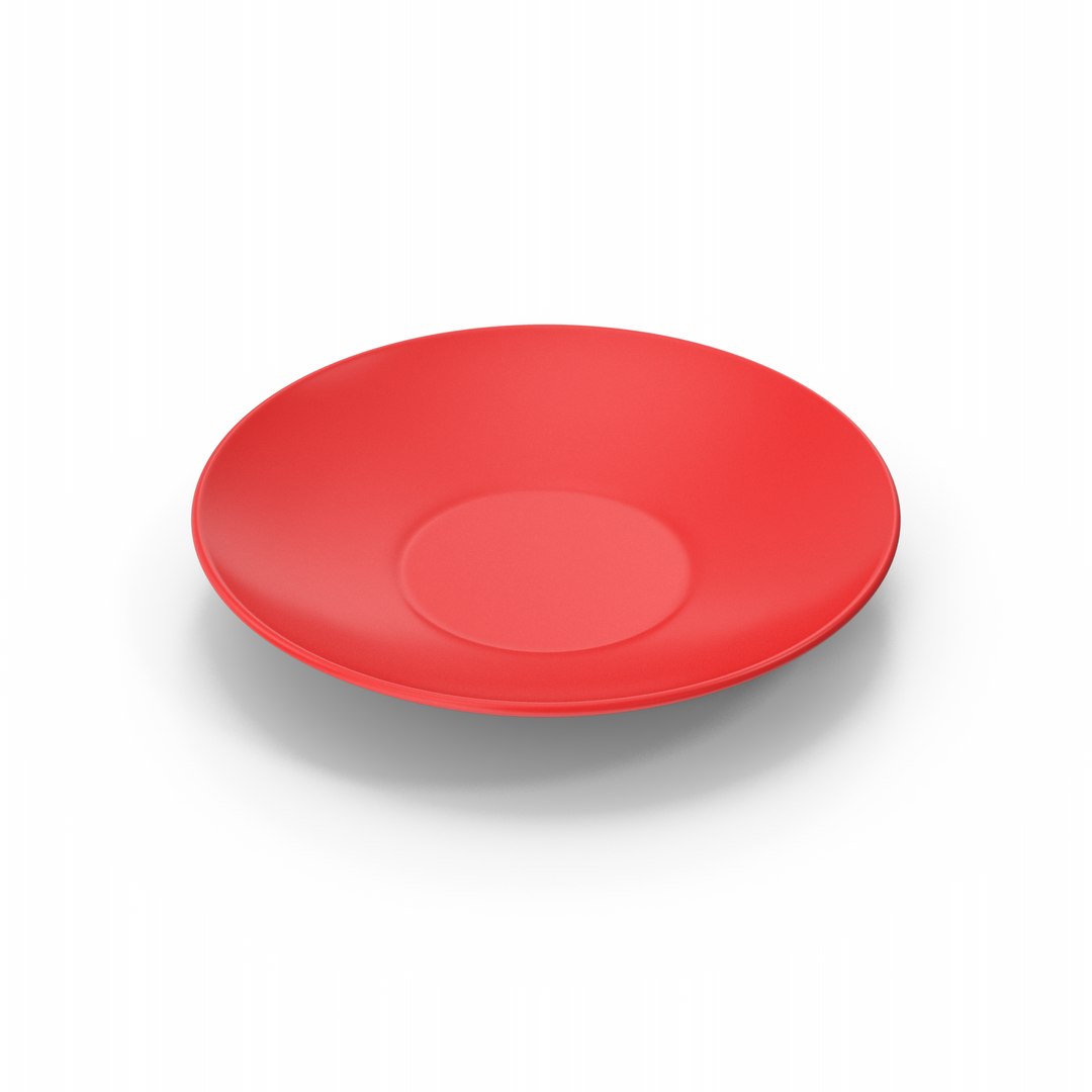 3D Red Dish Model - TurboSquid 1896910