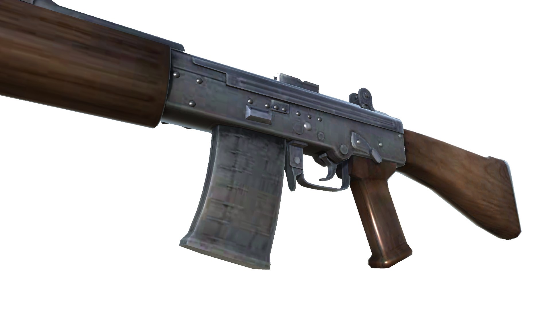 3D 07-insas-rifle-gun Model 3d Game Ready Model Low-poly 3D Model ...