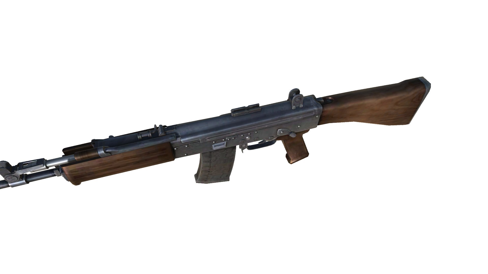 3D 07-insas-rifle-gun Model 3d Game Ready Model Low-poly 3D Model ...