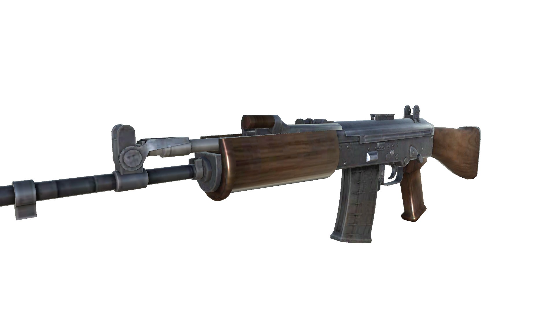 3D 07-insas-rifle-gun Model 3d Game Ready Model Low-poly 3D Model ...