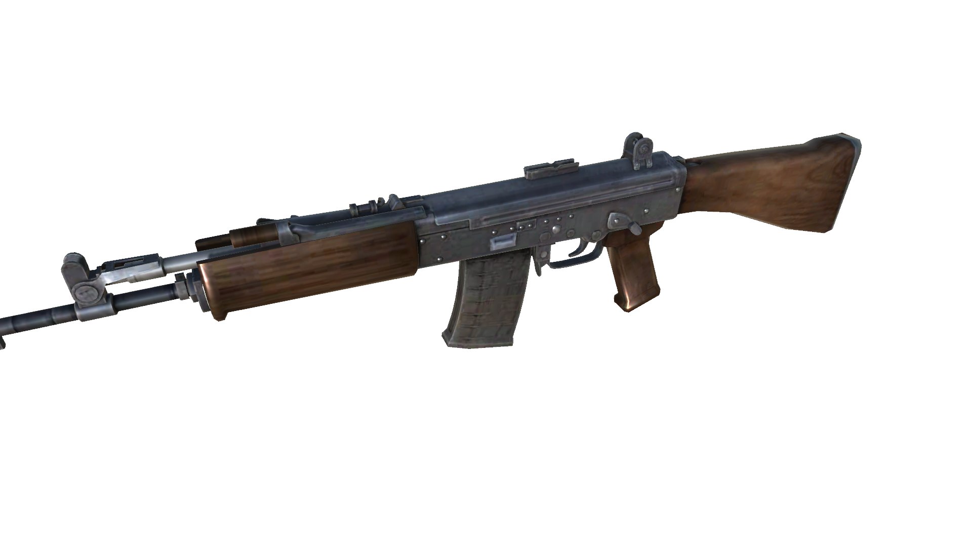 3D 07-insas-rifle-gun Model 3d Game Ready Model Low-poly 3D Model ...