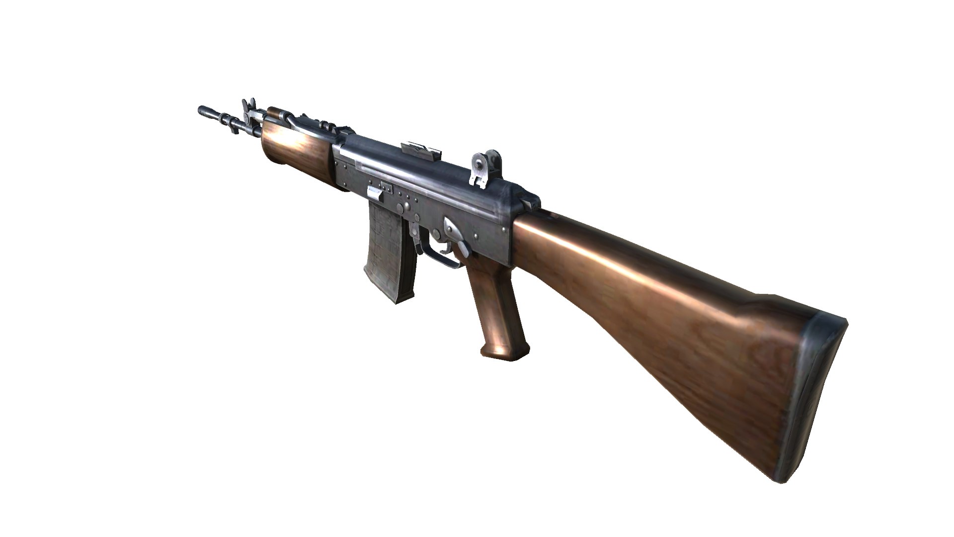 3D 07-insas-rifle-gun Model 3d Game Ready Model Low-poly 3D Model ...