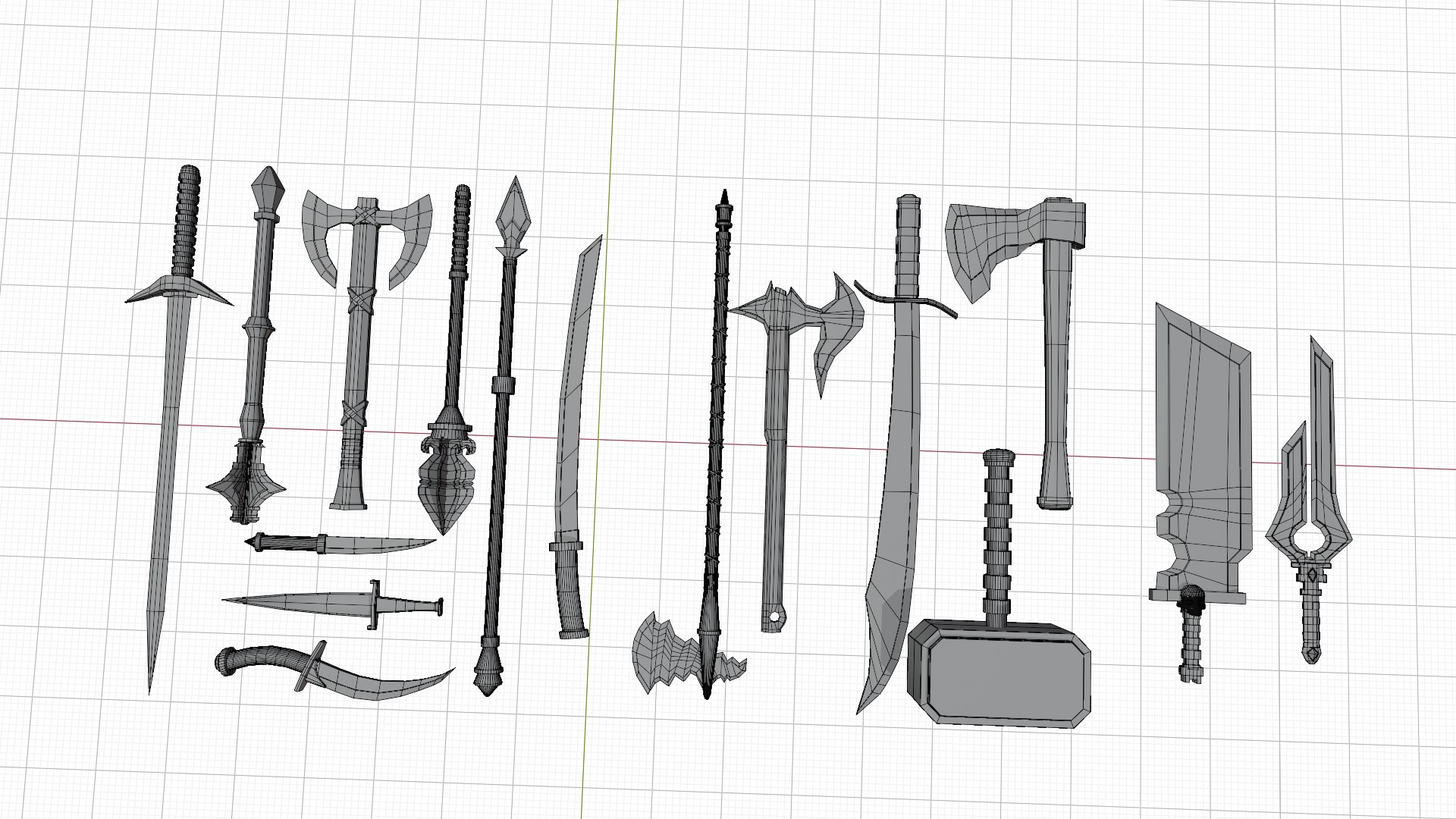 Medieval Weapon Pack 3D Model - TurboSquid 2156004