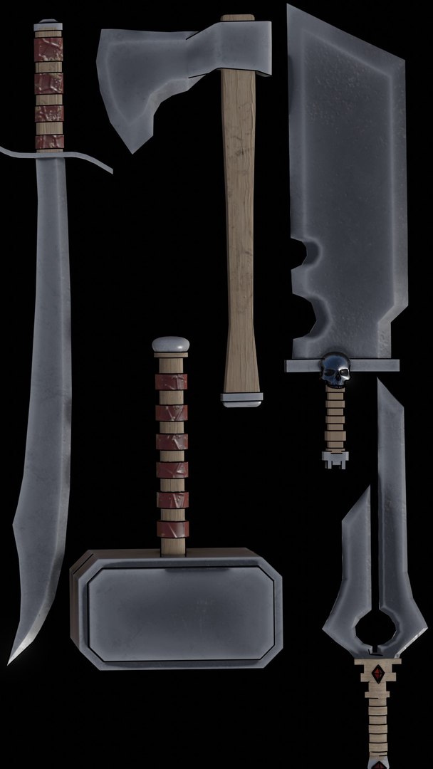 Medieval Weapon Pack 3D Model - TurboSquid 2156004