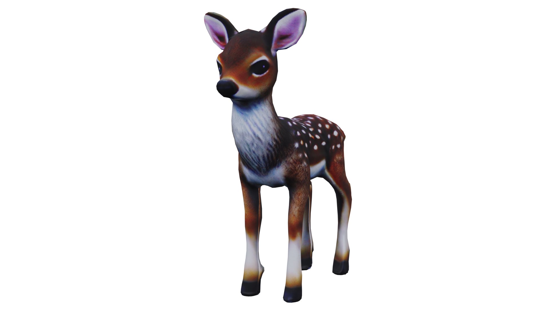 Fawn Low Poly 3D Model - TurboSquid 2208005