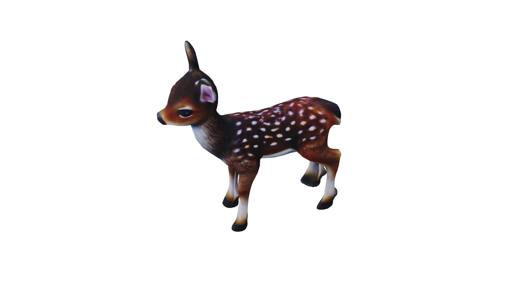 Fawn Low Poly 3D Model - TurboSquid 2208005