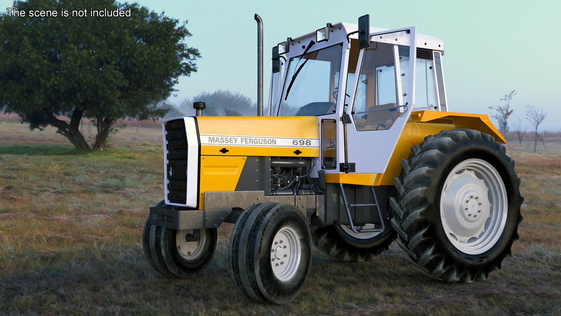 Massey Ferguson 698 Tractor Rigged 3D Model - TurboSquid 2215355