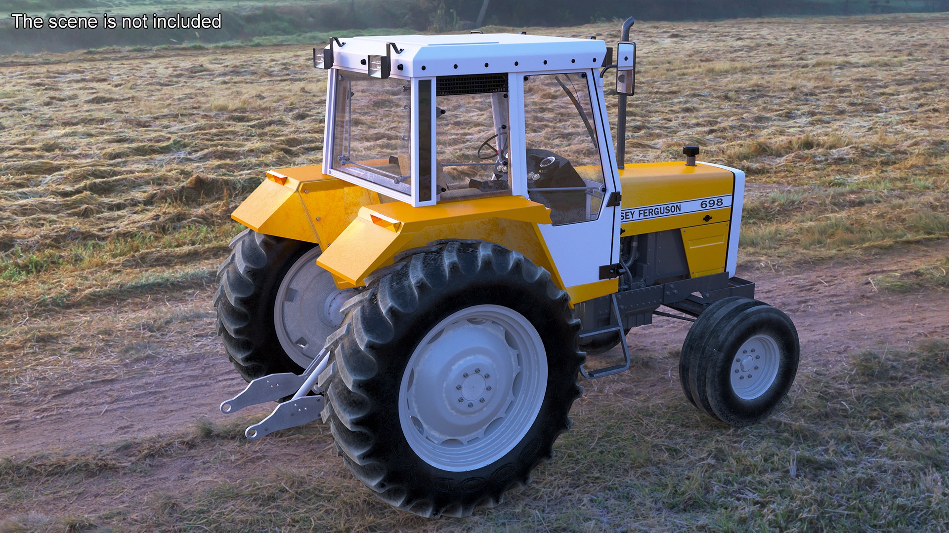Massey Ferguson 698 Tractor Rigged 3D Model - TurboSquid 2215355