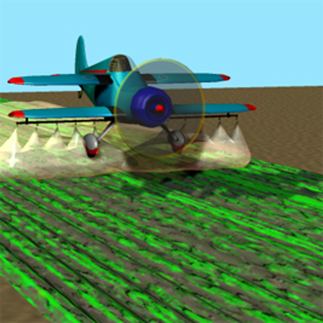 3d Model Spray Unit Crop Duster