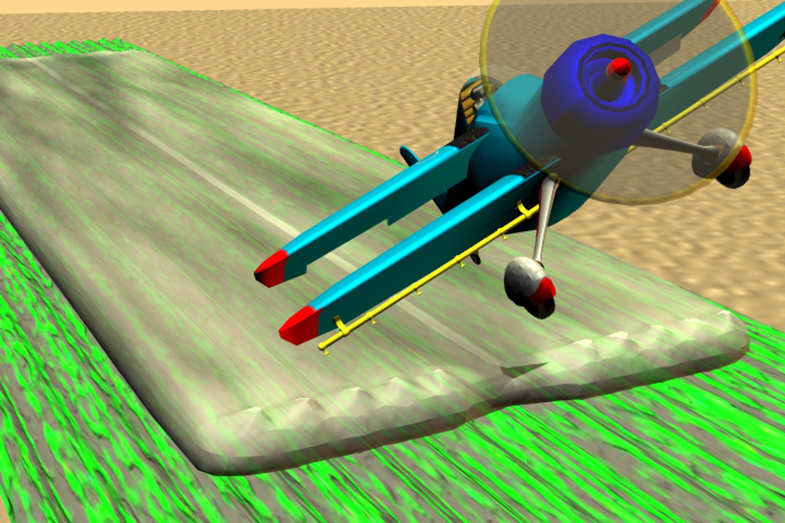 3d Model Spray Unit Crop Duster