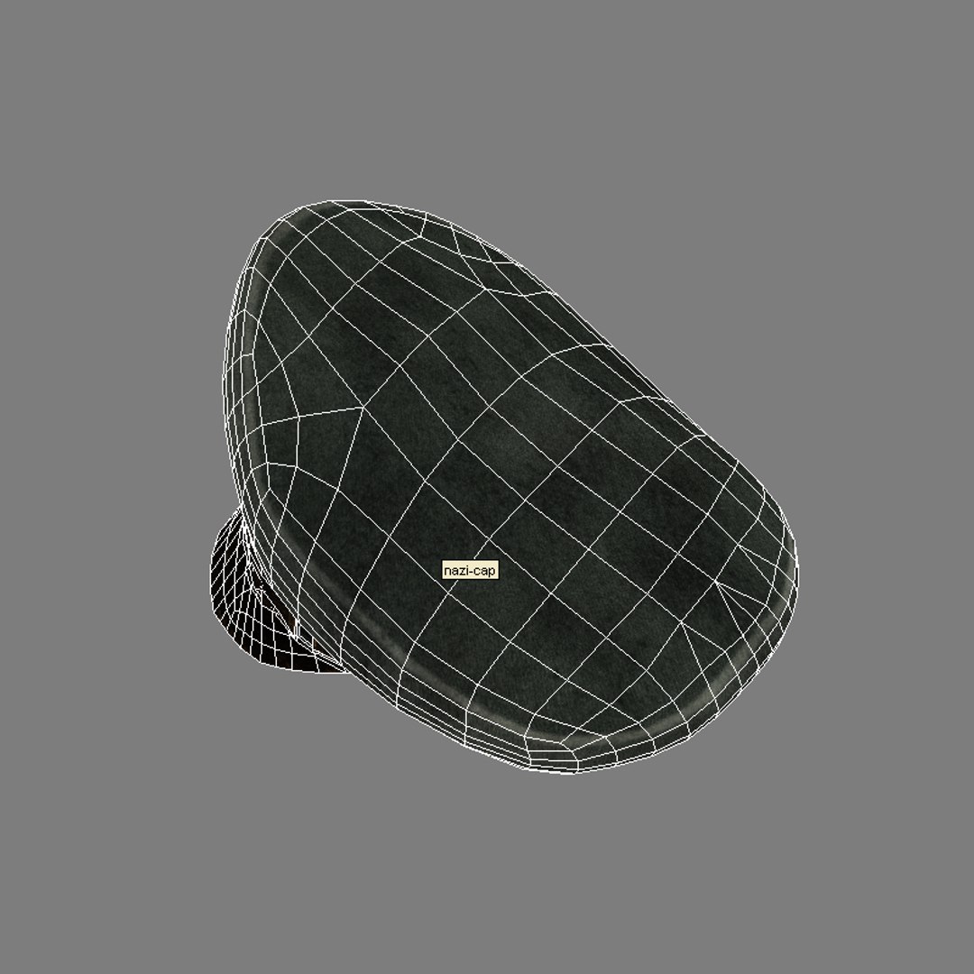 German Nazi Cap 3d 3ds