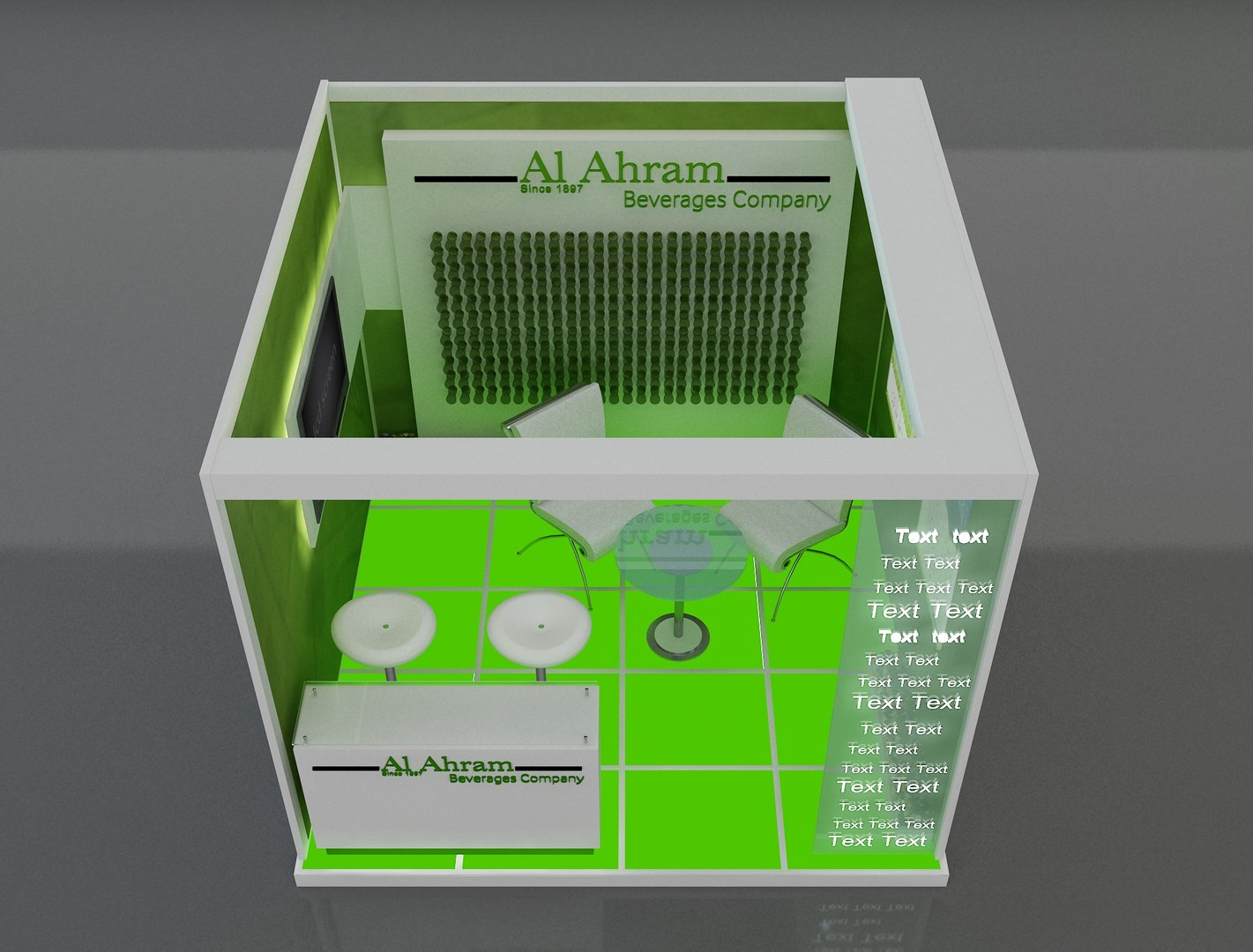 Booth Exhibition Stand A648a 3D Model - TurboSquid 2147135