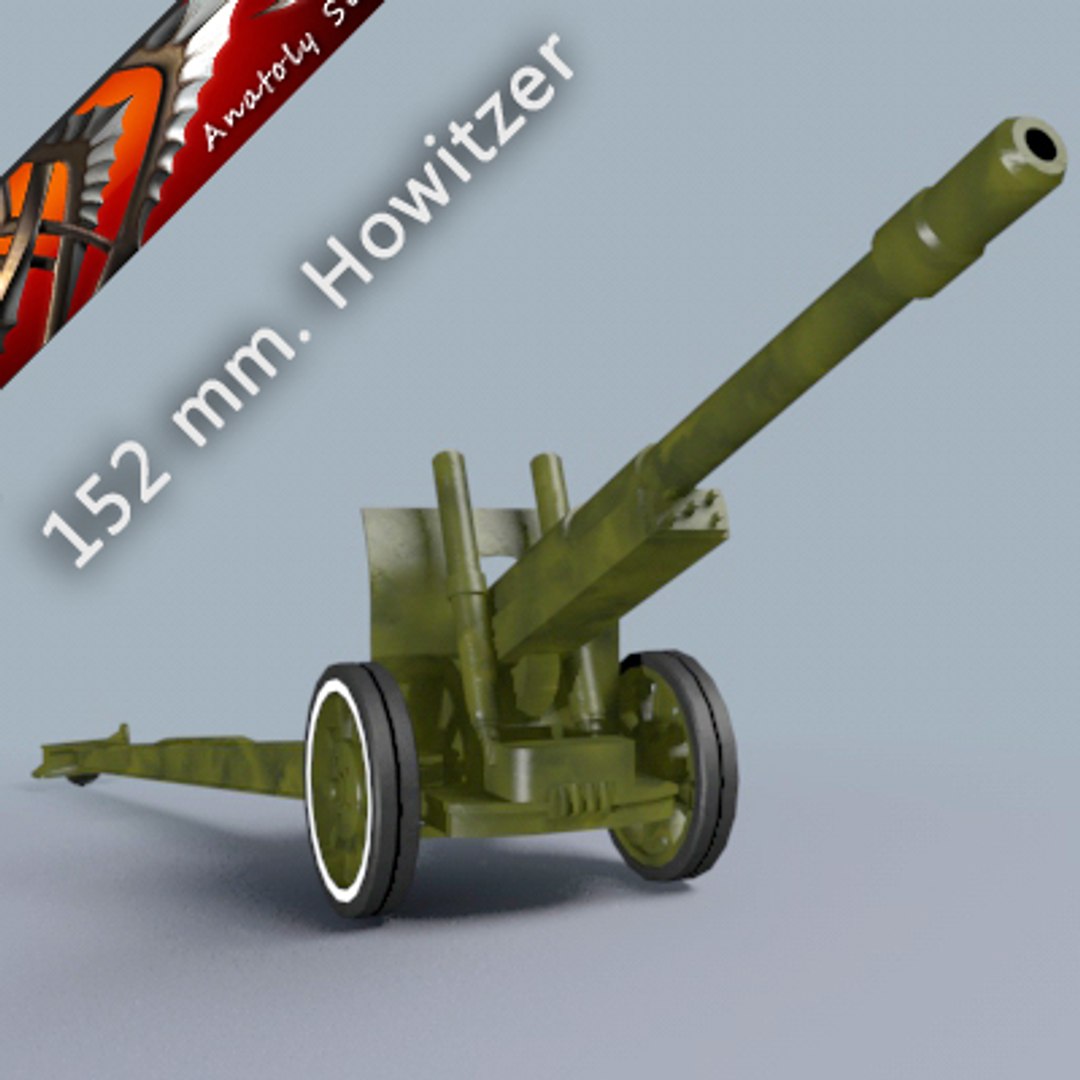 Soviet Howitzer-gun Ml-20 Artillery 3d Model
