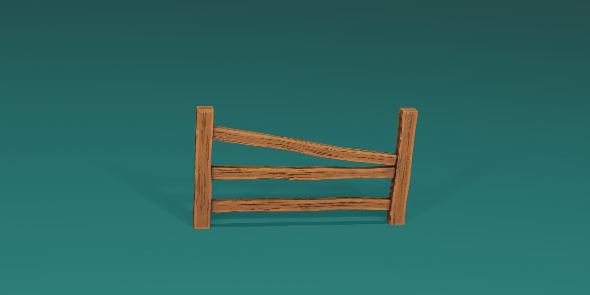 Stylized Low Poly Wood Fence And Gate 3D Model - TurboSquid 2278849
