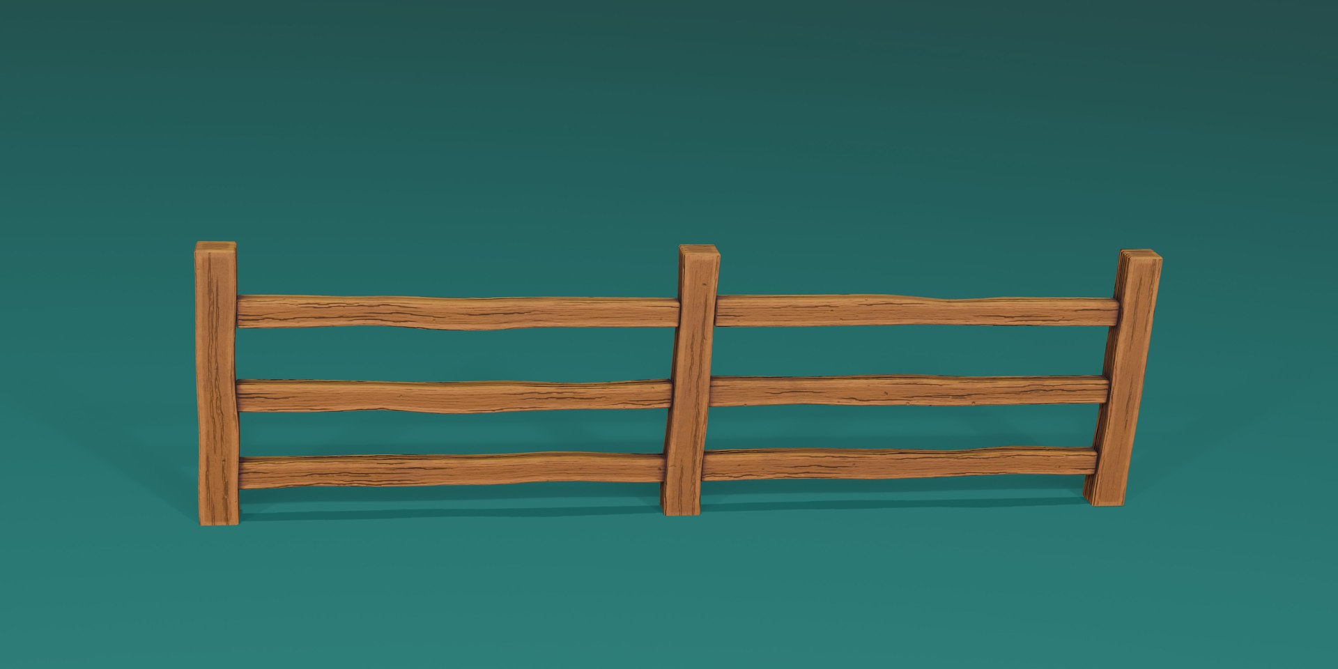 Stylized Low Poly Wood Fence And Gate 3D Model - TurboSquid 2278849