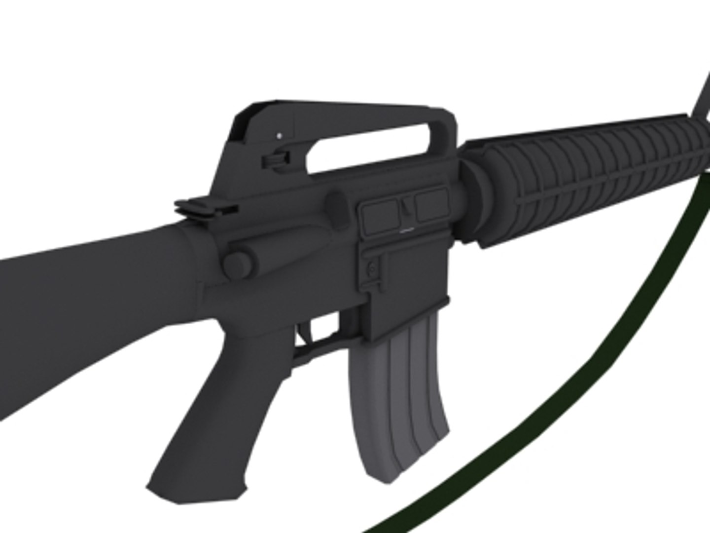 M16 Assault Rifle 3d Model