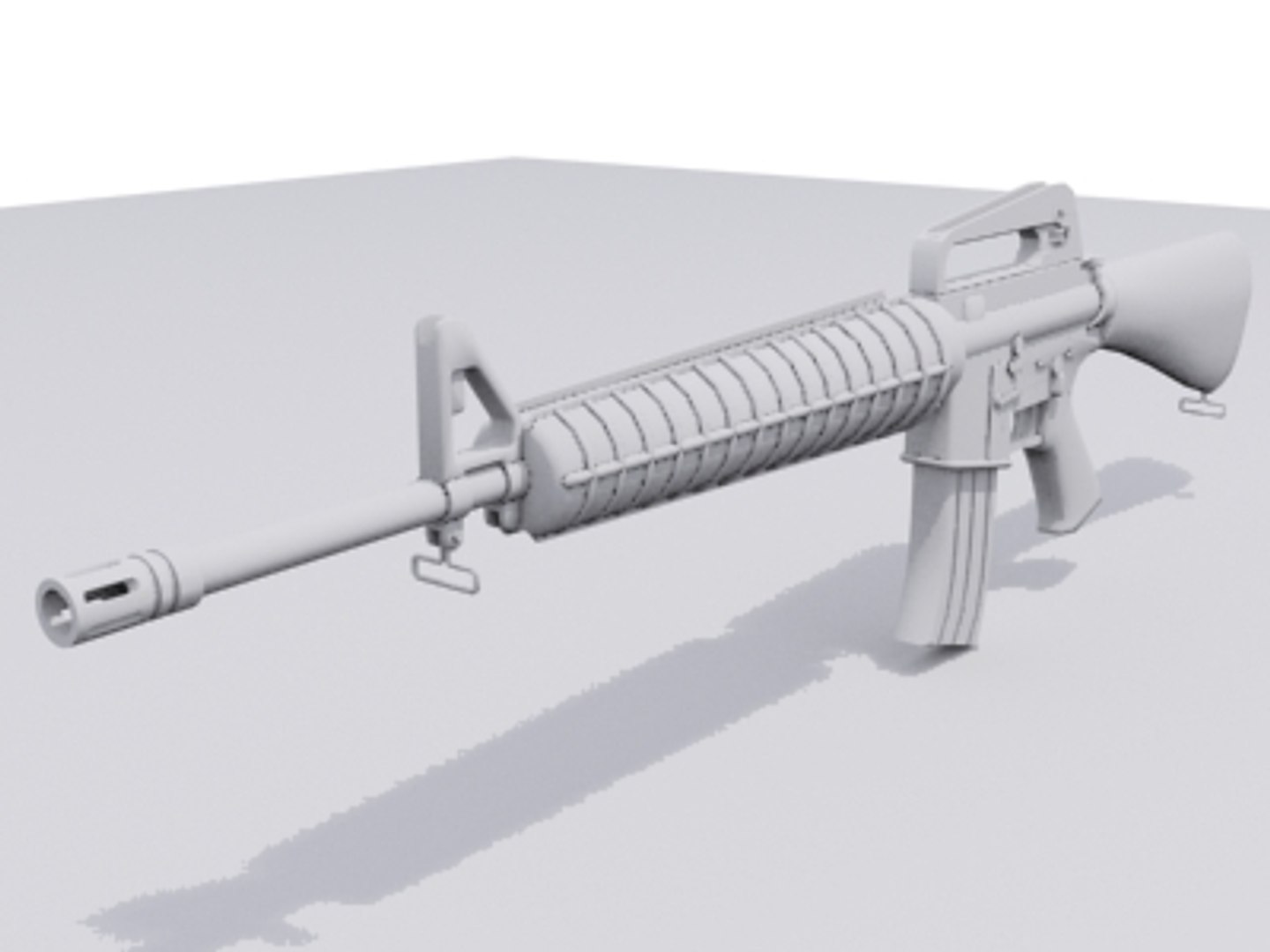 M16 Assault Rifle 3d Model