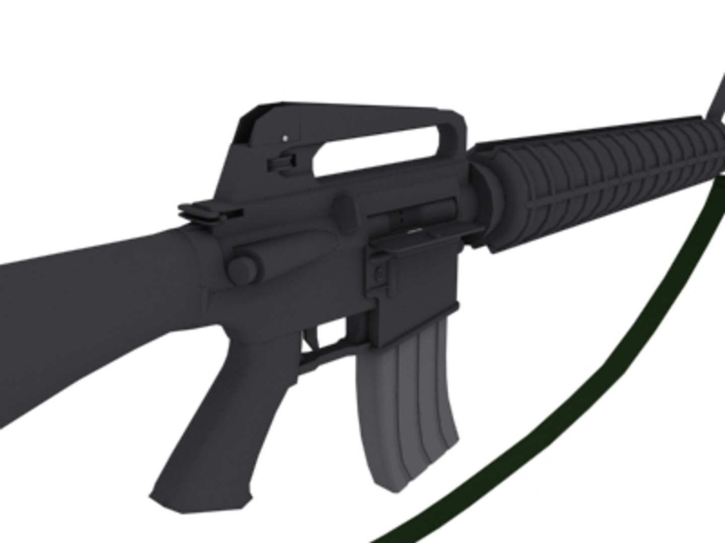 M16 Assault Rifle 3d Model