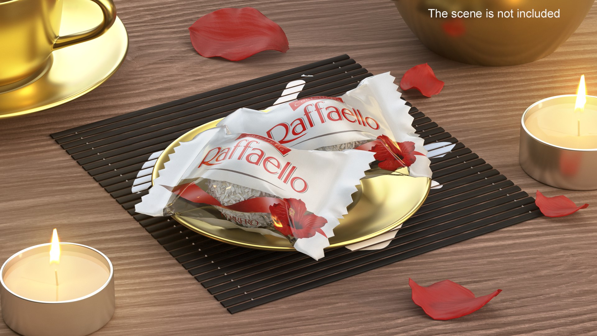 Ferrero Raffaello Candy In Wrapper 3D Model - TurboSquid 2202990