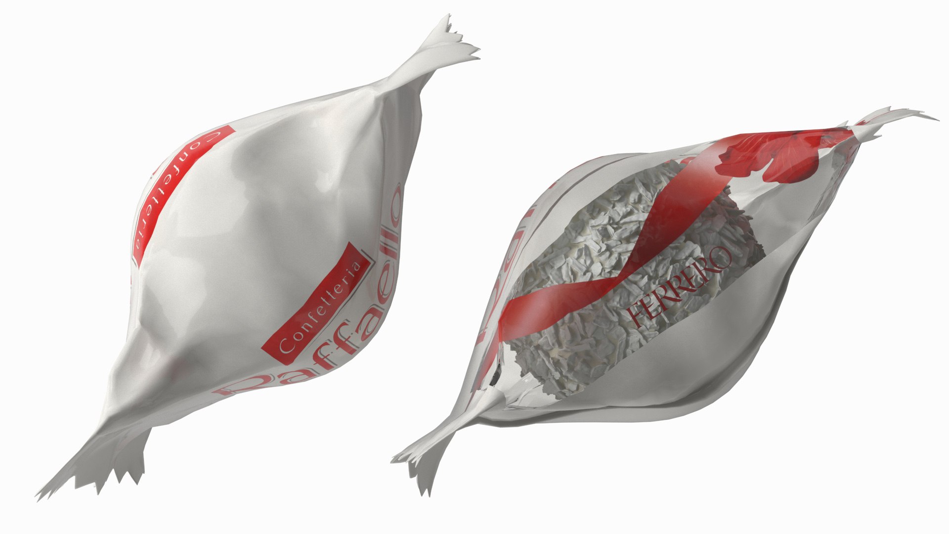 Ferrero Raffaello Candy In Wrapper 3D Model - TurboSquid 2202990