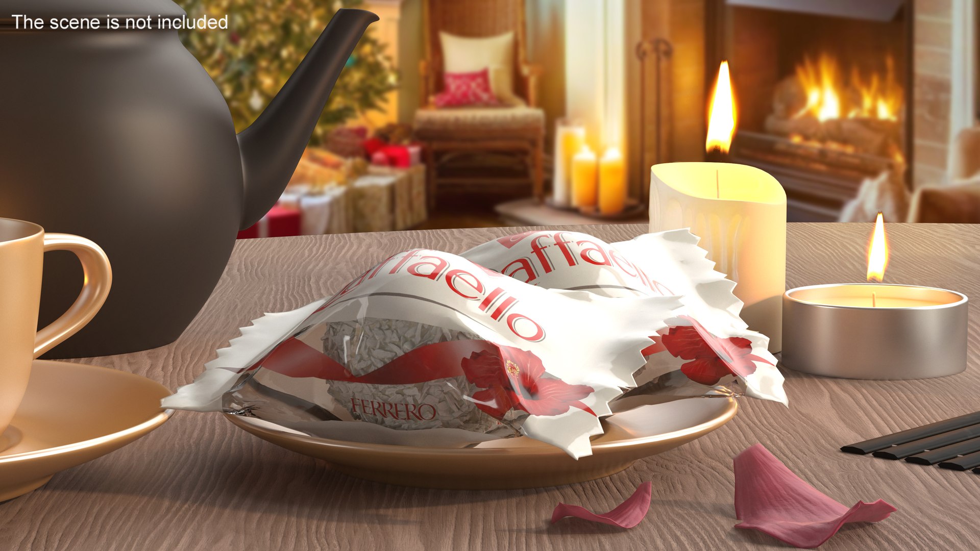 Ferrero Raffaello Candy In Wrapper 3D Model - TurboSquid 2202990