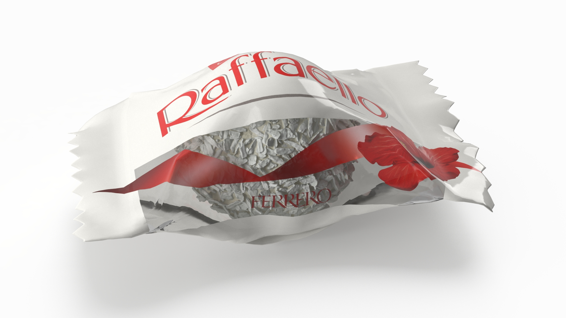 Ferrero Raffaello Candy In Wrapper 3D Model - TurboSquid 2202990