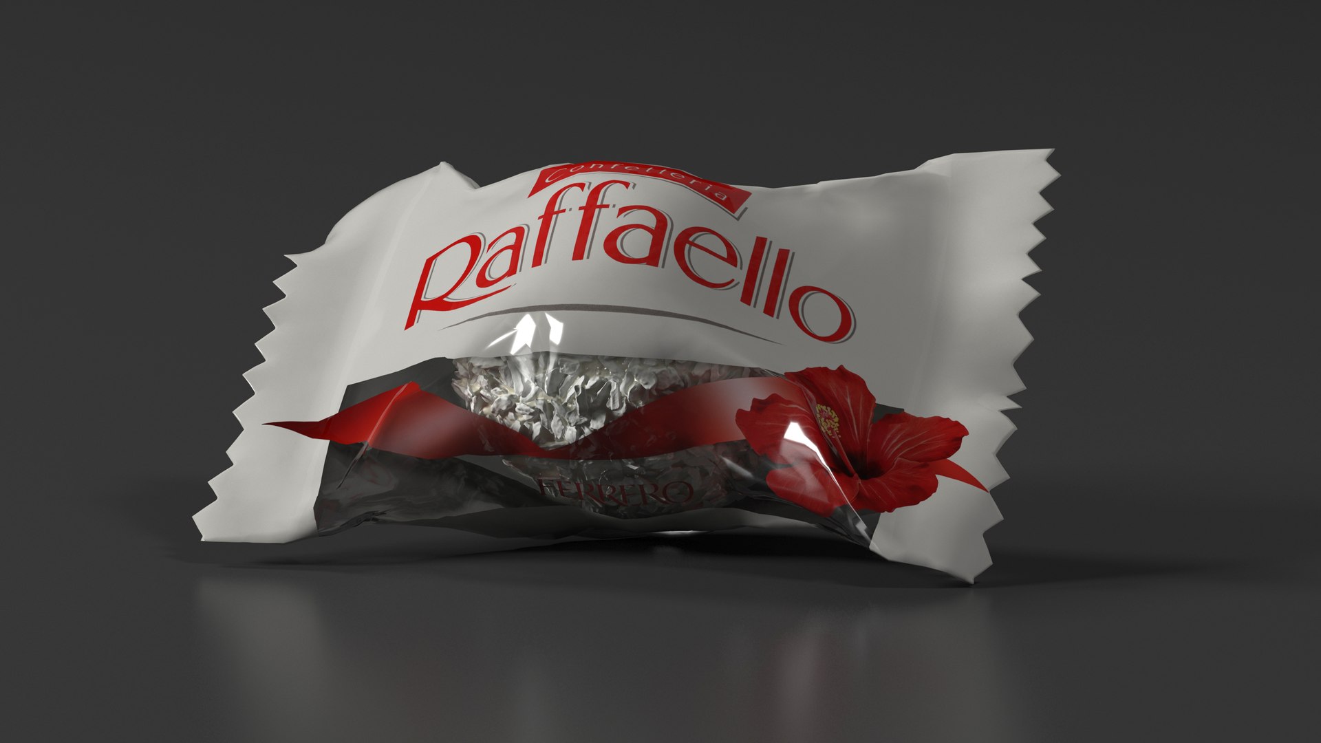Ferrero Raffaello Candy In Wrapper 3D Model - TurboSquid 2202990
