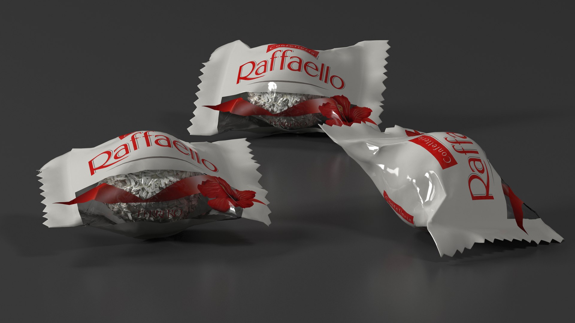 Ferrero Raffaello Candy In Wrapper 3D Model - TurboSquid 2202990