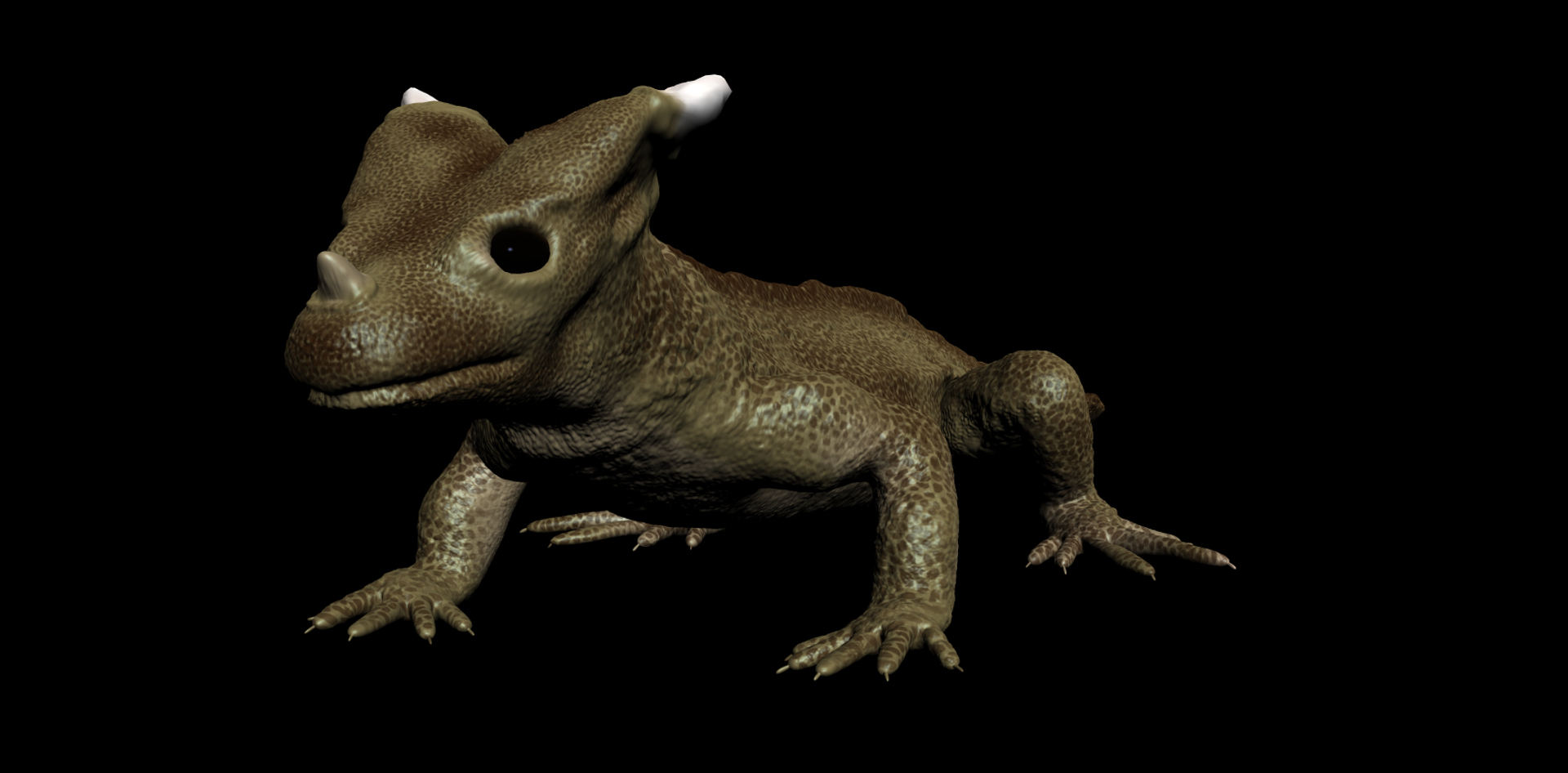 3d Reptiles Lizard Horned Model
