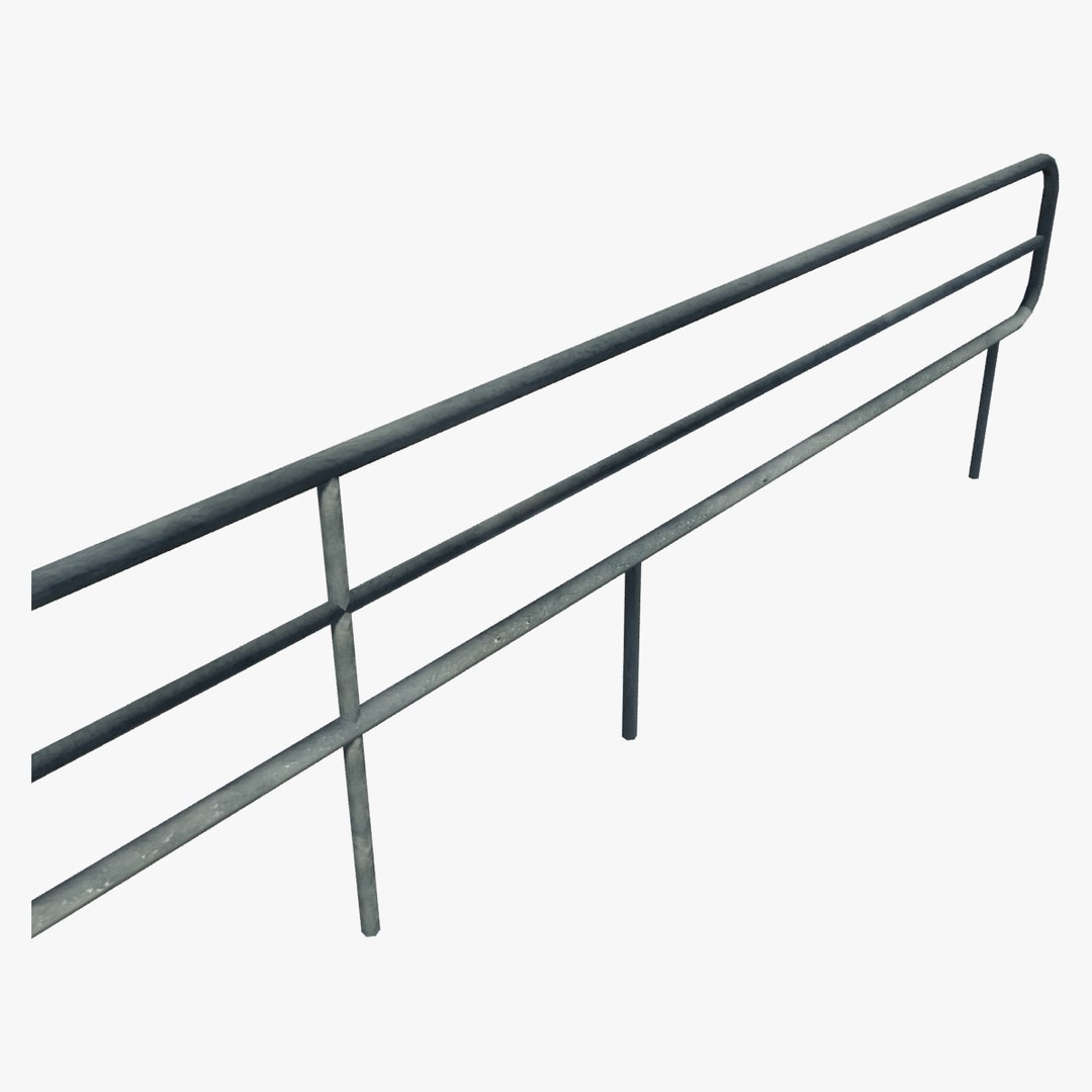 3d Model Resolution Curved Railing