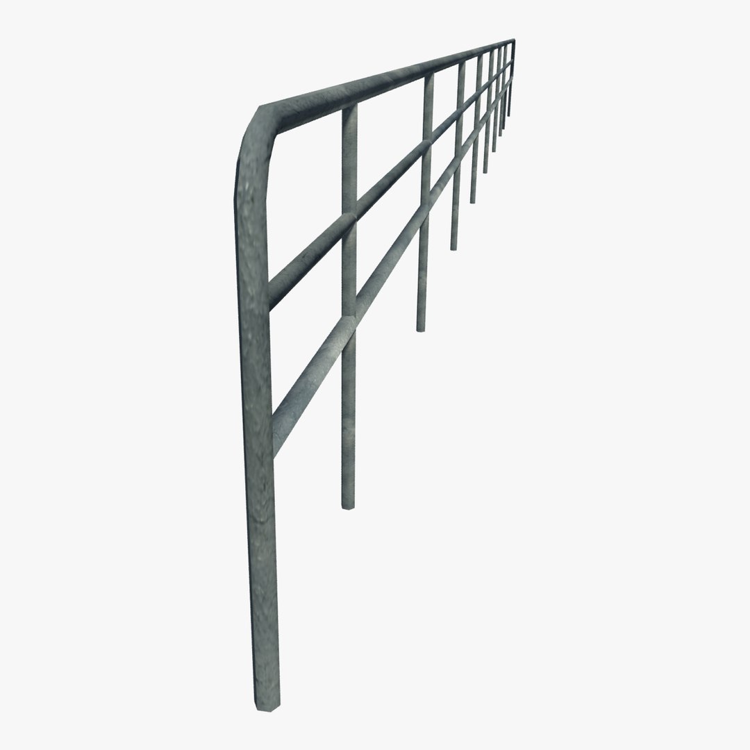 3d Model Resolution Curved Railing