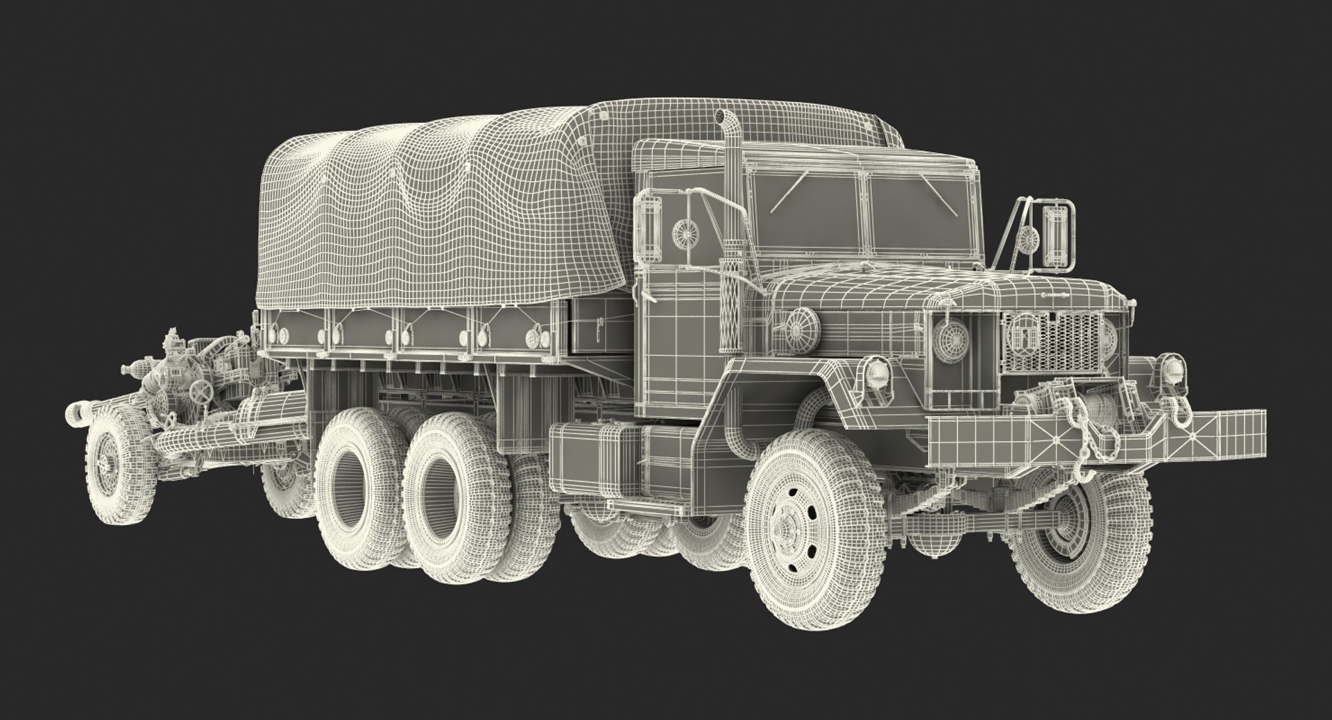 Military Truck M35a2 Field Model - TurboSquid 1246547