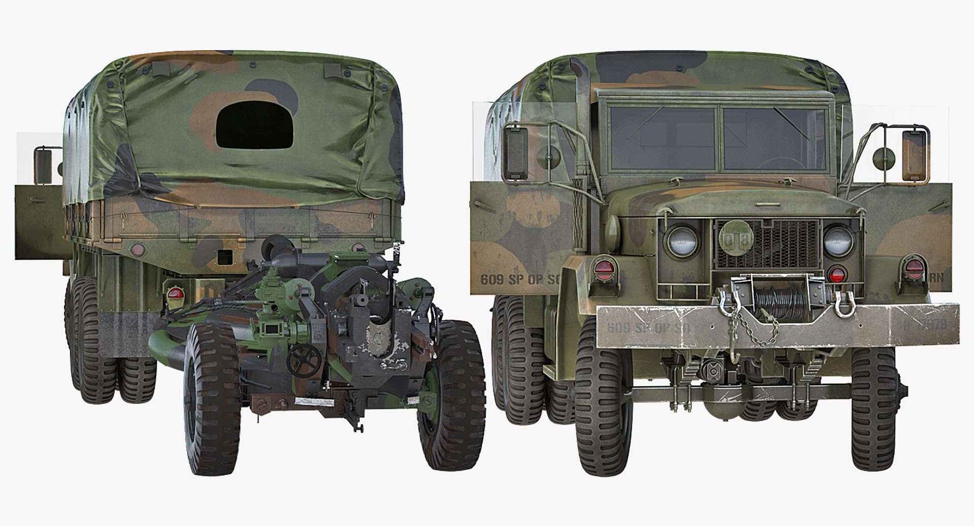 Military truck m35a2 field model - TurboSquid 1246547