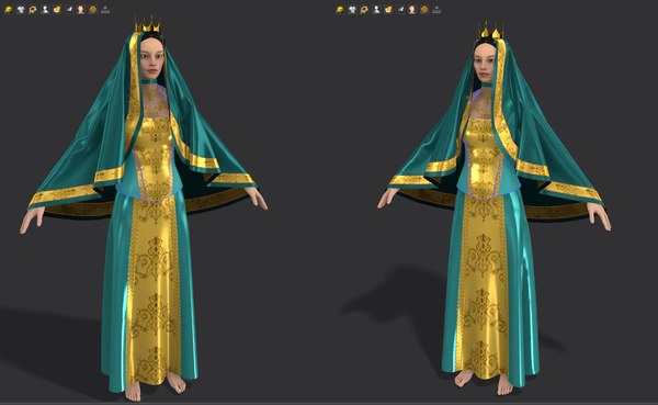 3D Sultan Dress - TurboSquid 1866409