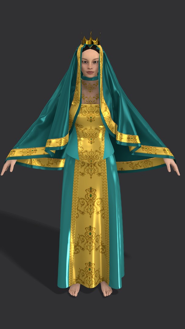 3D Sultan Dress - TurboSquid 1866409