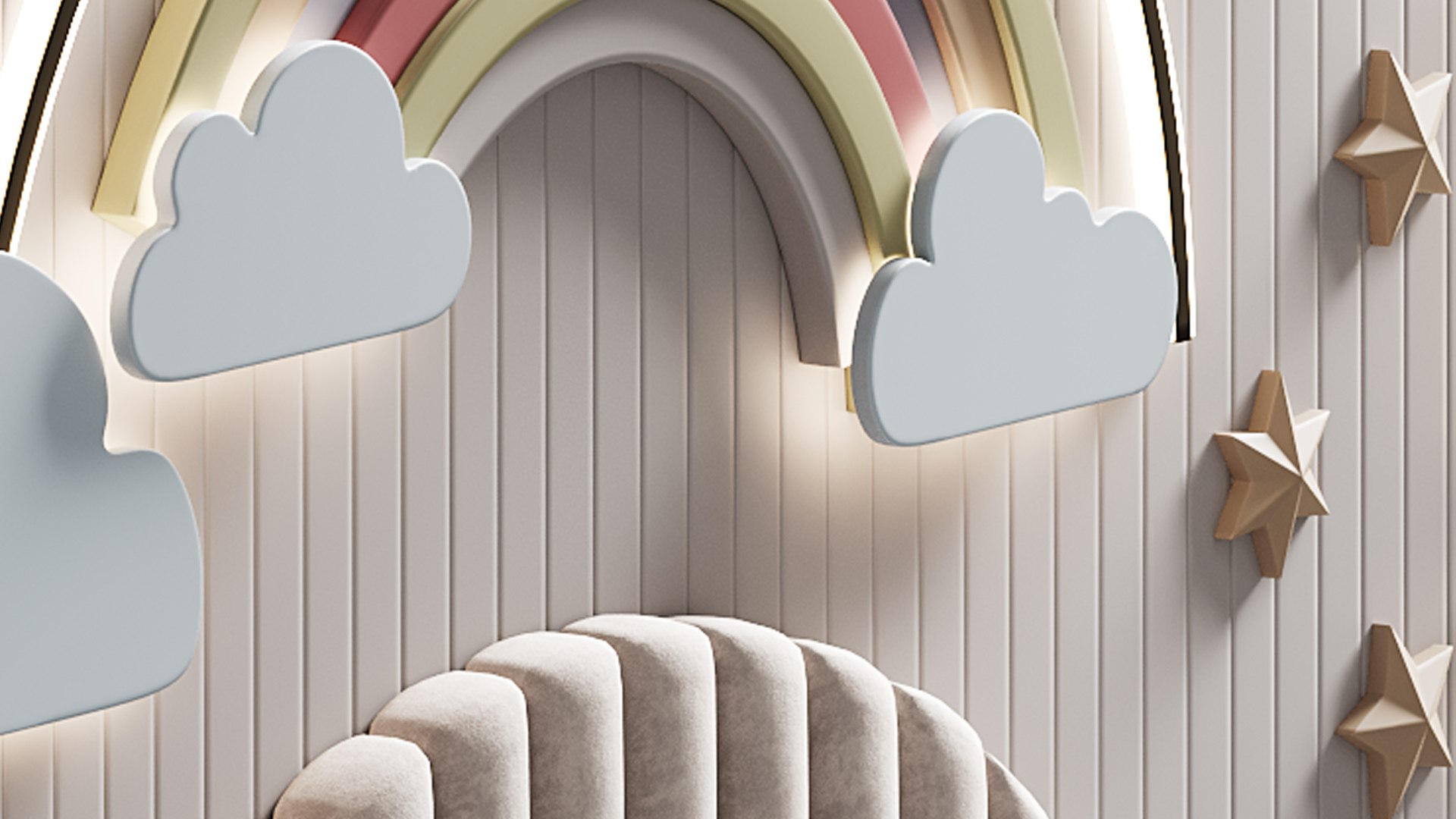3D Kids Wall Panell 4 Model - TurboSquid 2375692