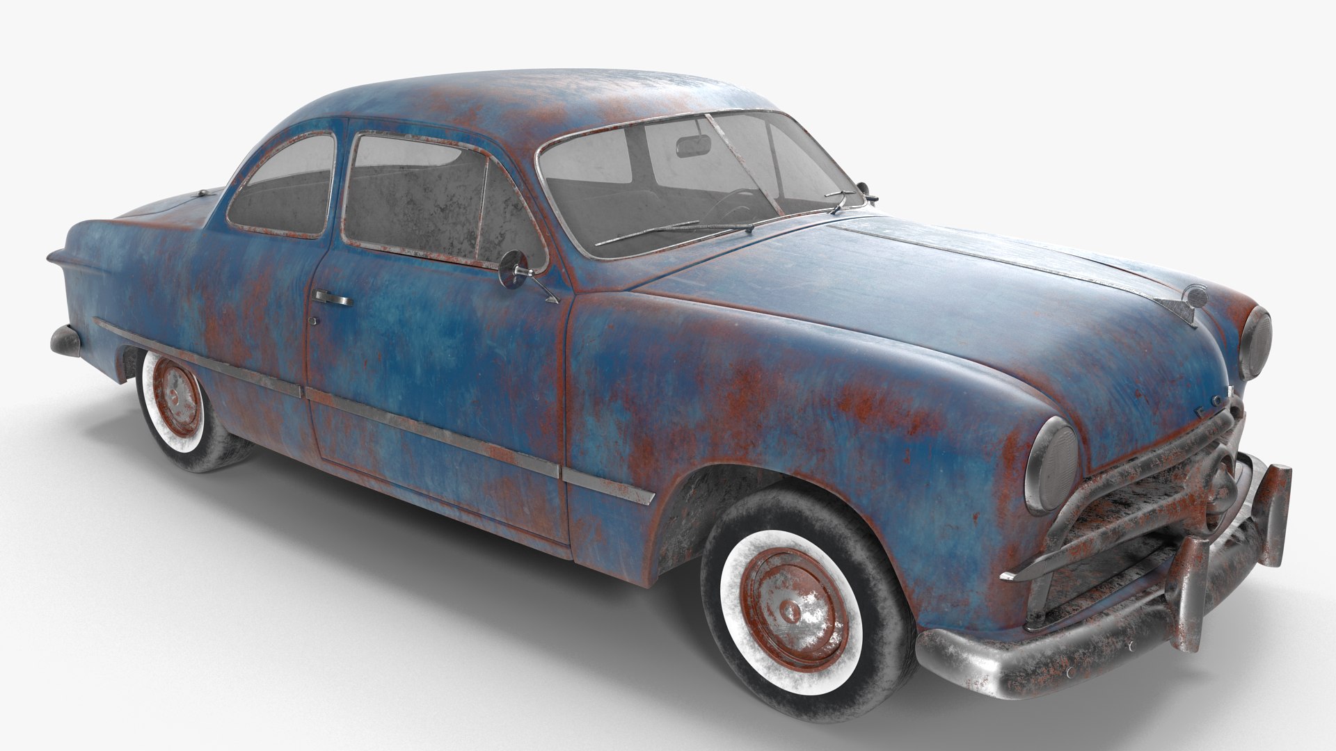 3D Rusty Club Coupe - TurboSquid 1502587