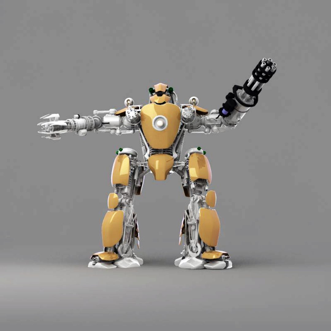 Hi Tech Robot 3d Max
