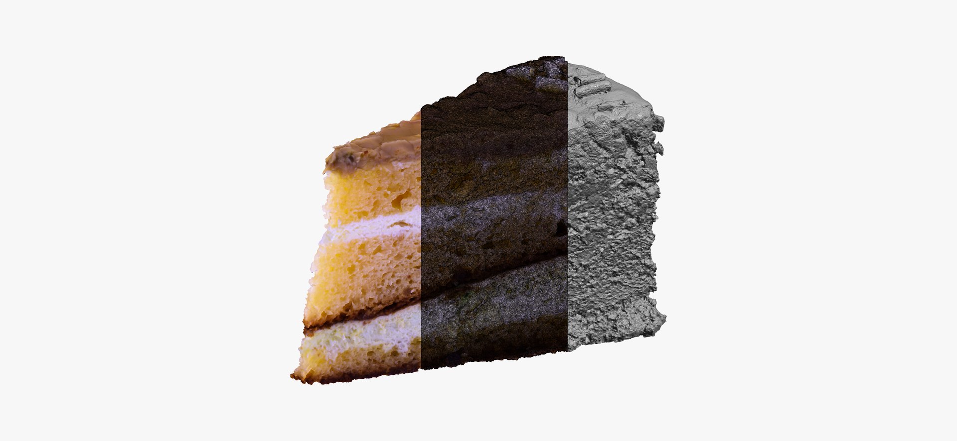 3D Cake Piece 01 Bitten Model - TurboSquid 1647975