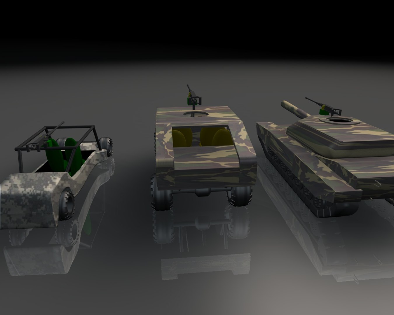 Free C4d Mode Humvee Dune Buggy