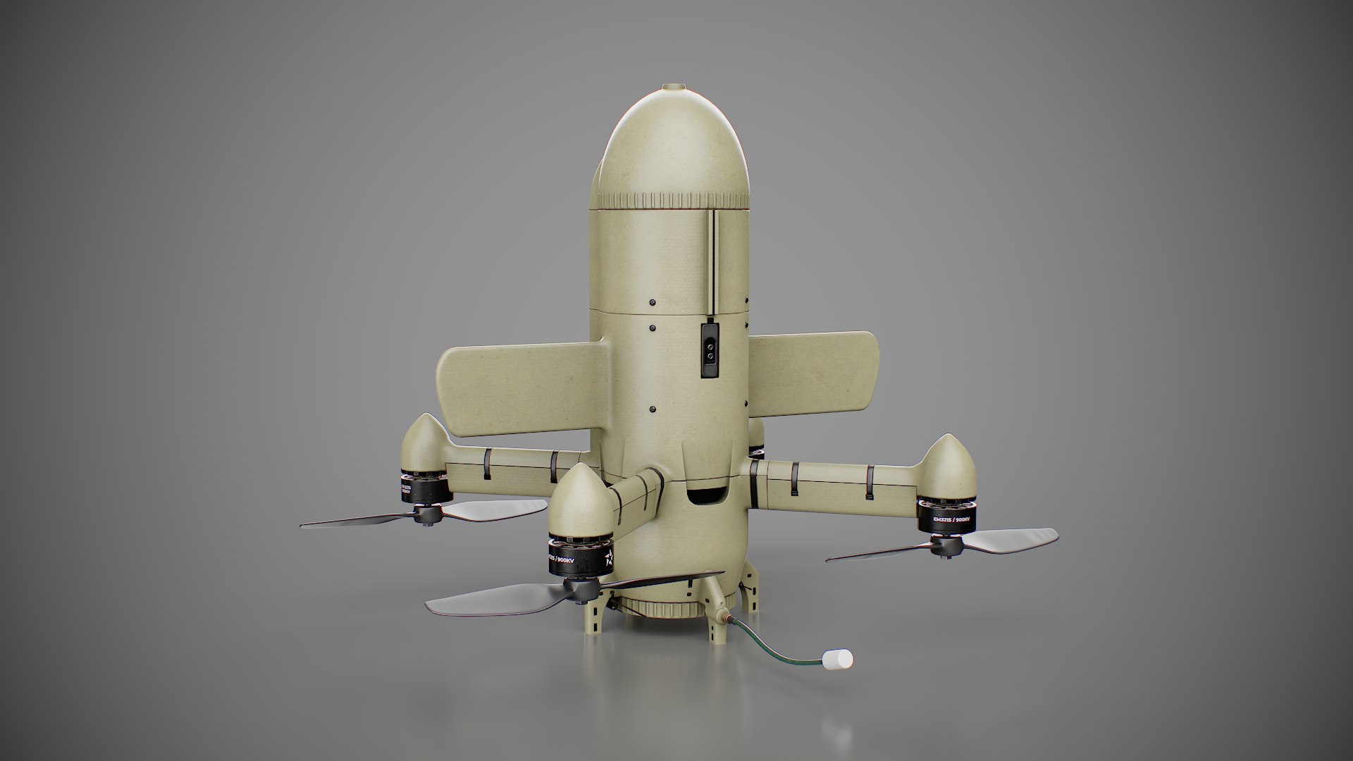 3D STING Air Defense Interceptor Drone With Universal Case 3D Model ...