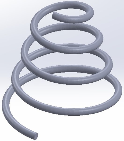 Conic spring model - TurboSquid 1453633
