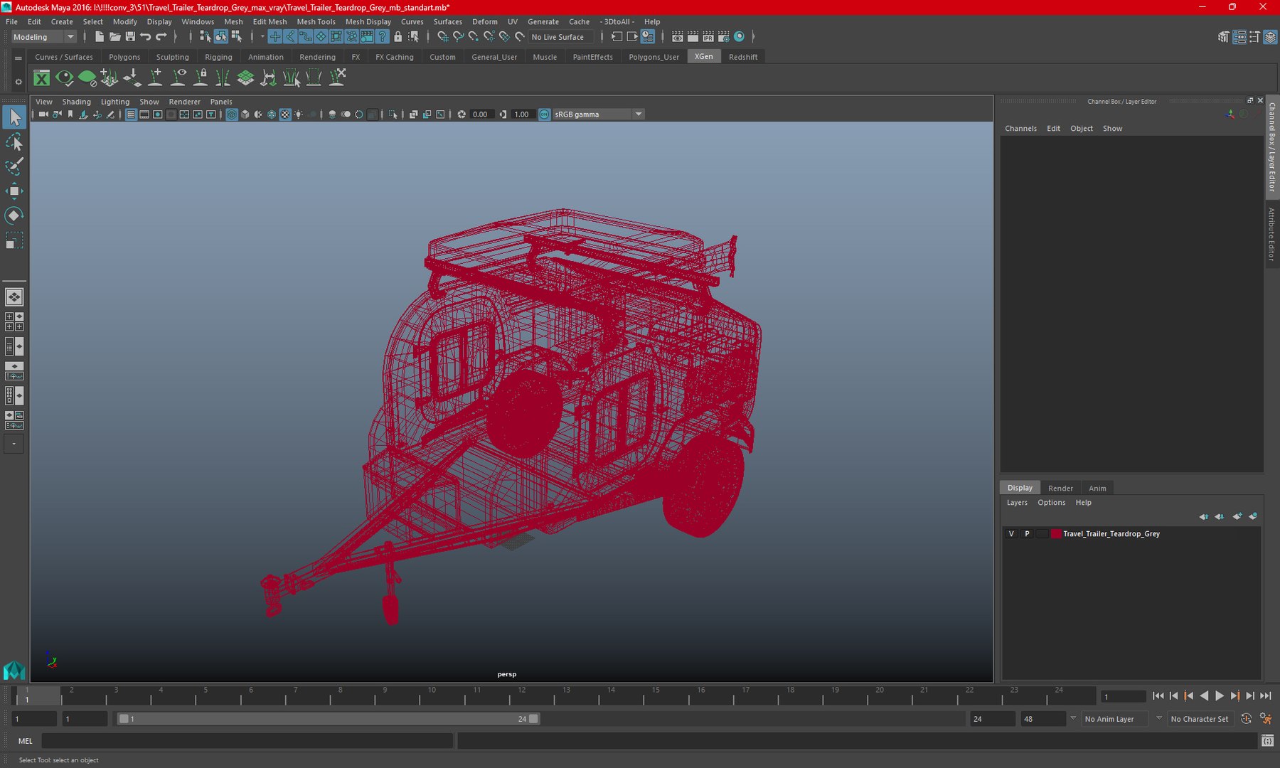 Travel Trailer White 3D Model - TurboSquid 2274919