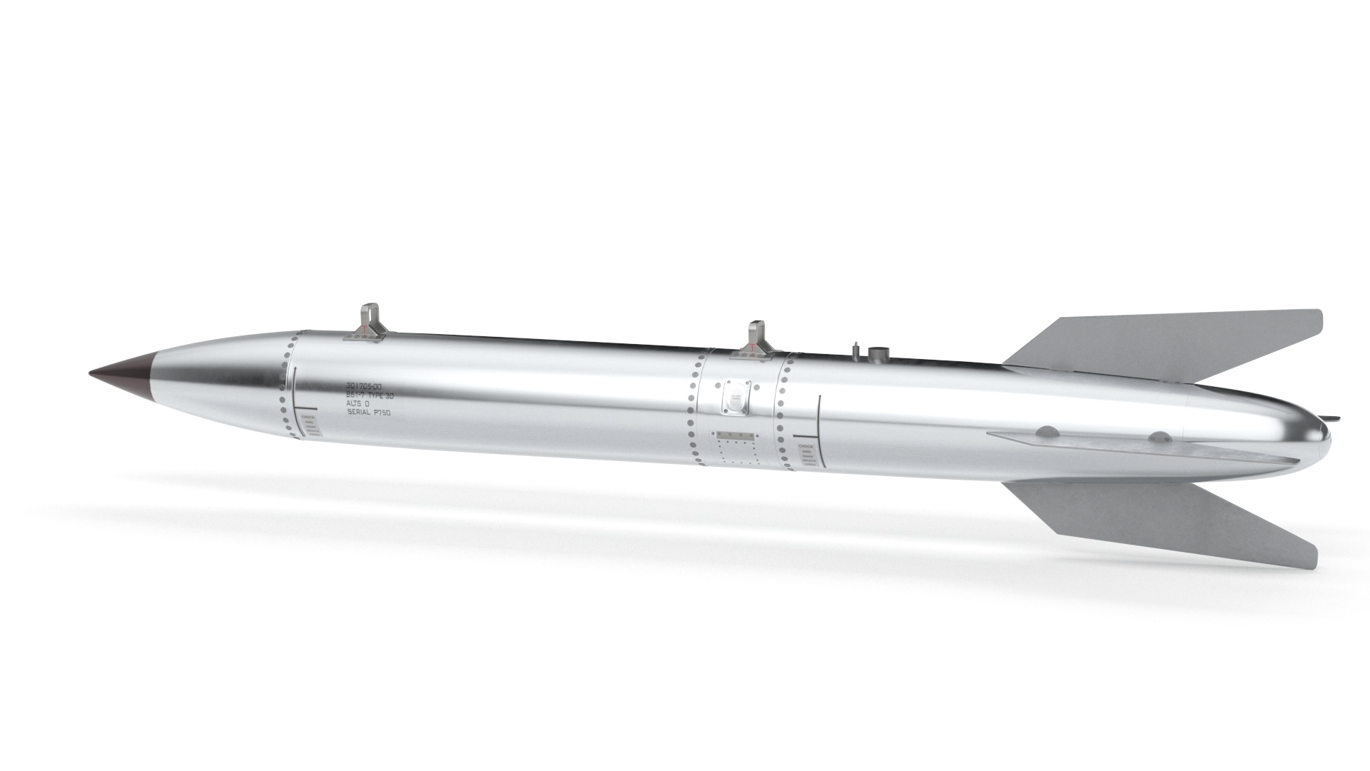 3D B61 Silver Bullet Fusion Bomb - TurboSquid 2007401