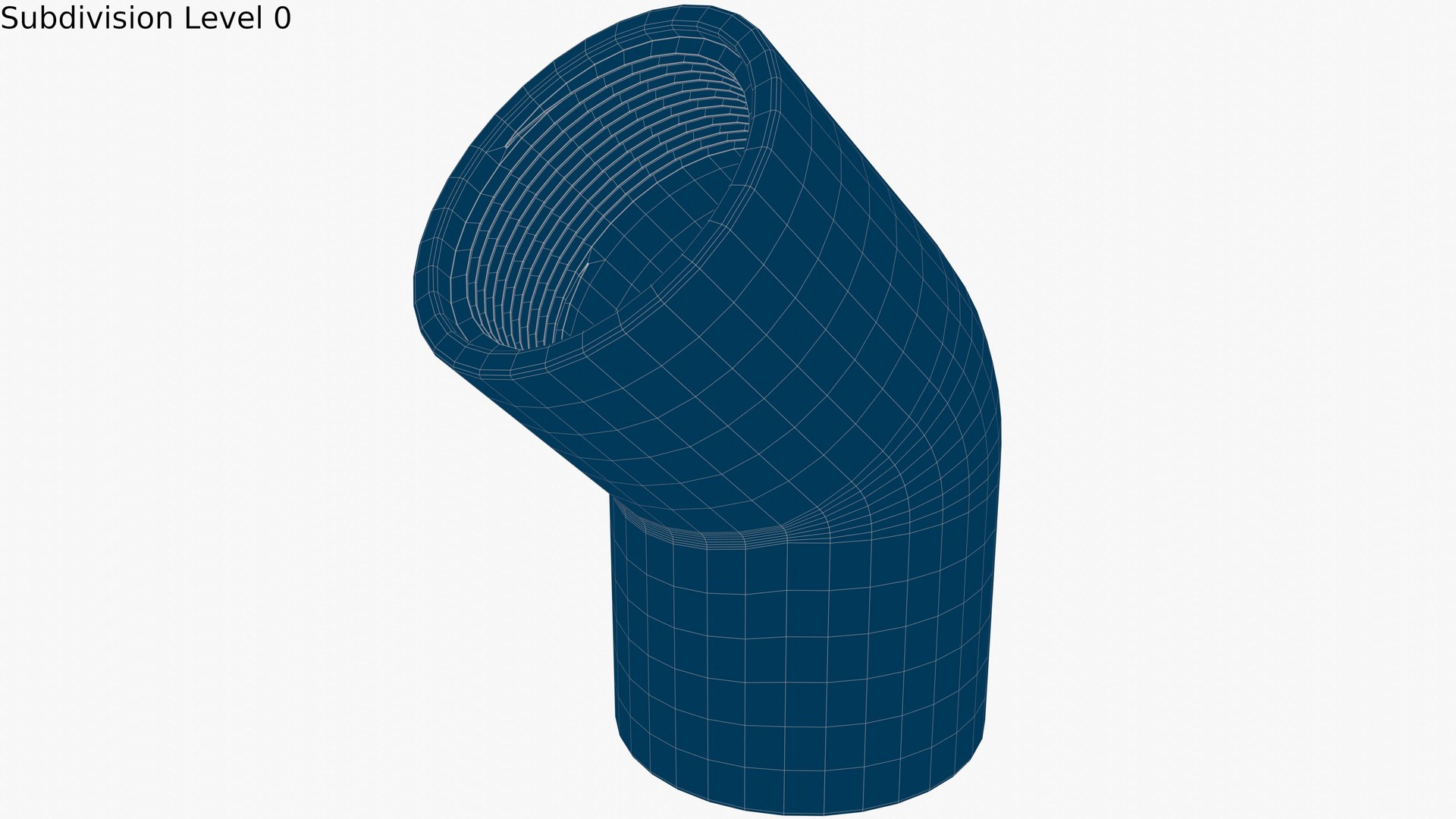 3D PVC Elbow 45 Female - TurboSquid 2093827