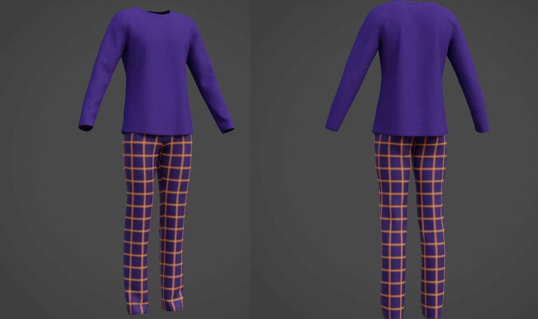 3D pyjamas - TurboSquid 1685395
