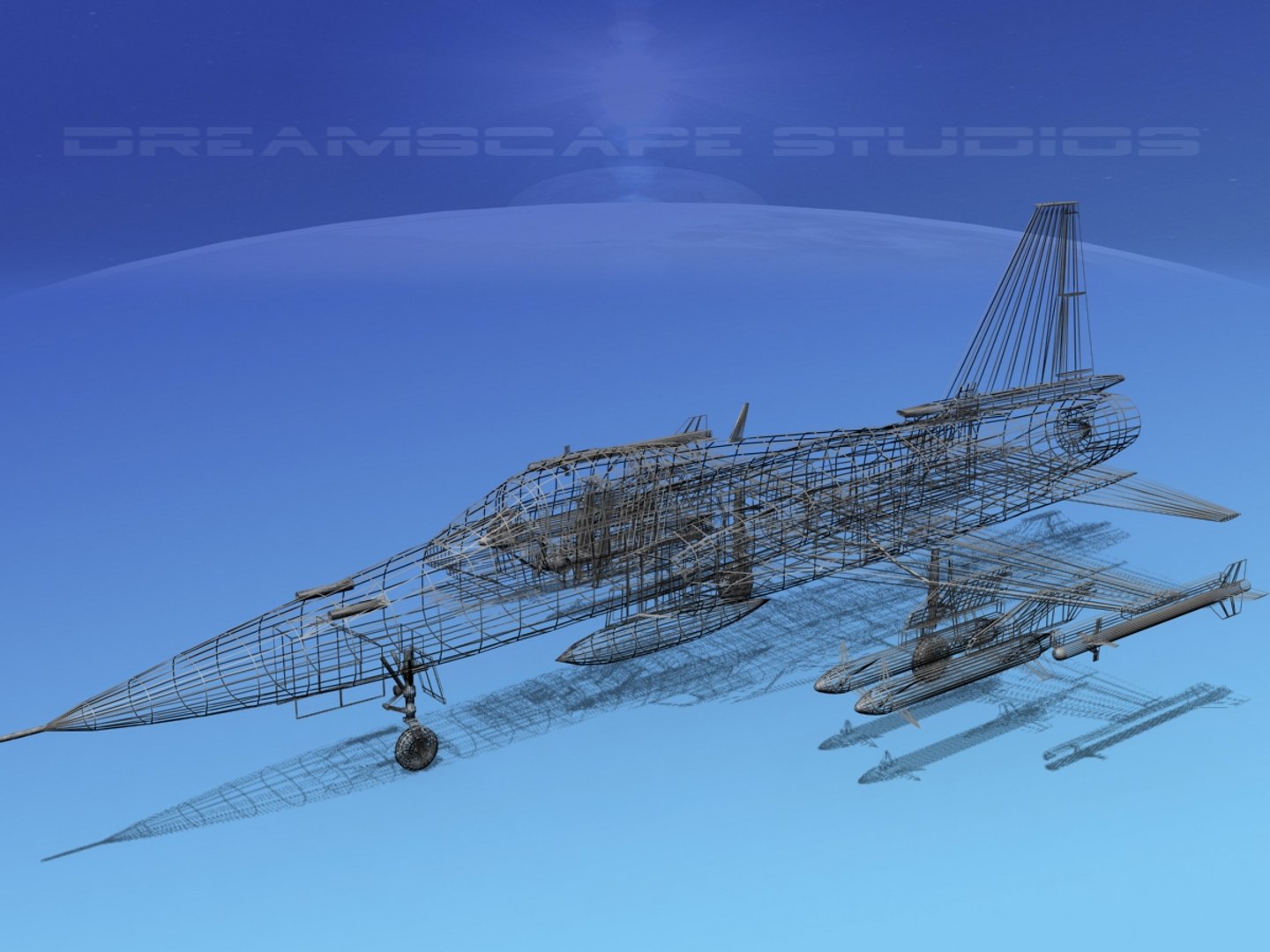 3d Northrop Tigershark F-20 Fighter